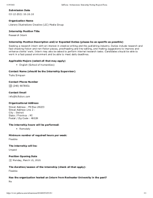 Fillable Online Job/Internship Posting Request Form Fax Email Print - pdfFiller