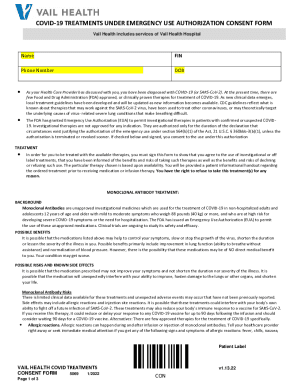 Fillable Online 5069 Monoclonal Antibody Consent form Fax Email Print ...
