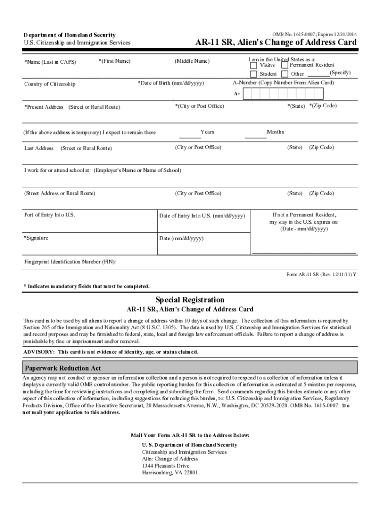 Fillable Online Fillable Online uscis omb no1615 0007 form Fax Email ...