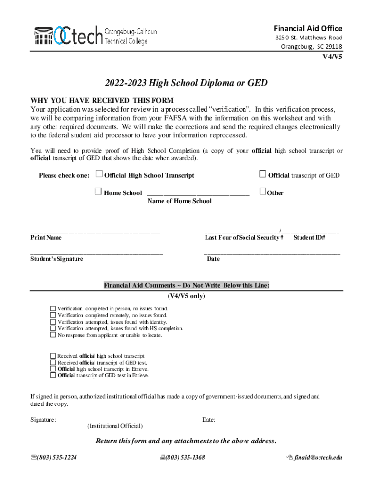 Fillable Online 2020-2021 High School Completion & Statement of ... Fax ...