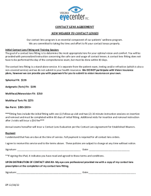 Fillable Online How to Take Care of Contact Lenses Fax Email Print ...