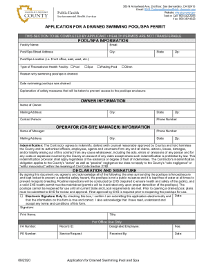 Fillable Online Public Swimming Pools - Environmental Health Services ...