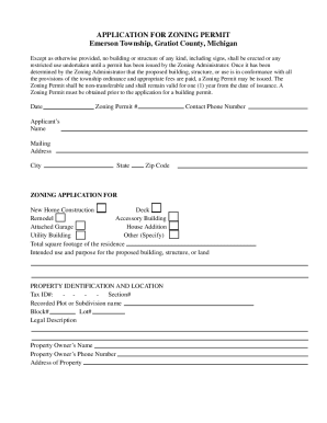 Fillable Online Zoning app.odt Fax Email Print - pdfFiller