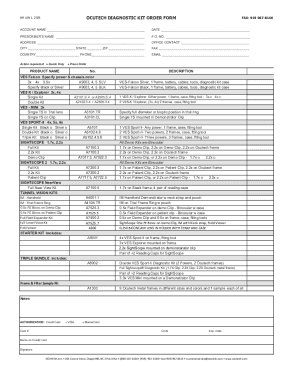 Fillable Online OCUTECH DIAGNOSTIC KIT ORDER FORM - cloudfront.net Fax ...