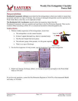 Fillable Online Fire Extinguisher Inspection Checklist Fax Email Print ...
