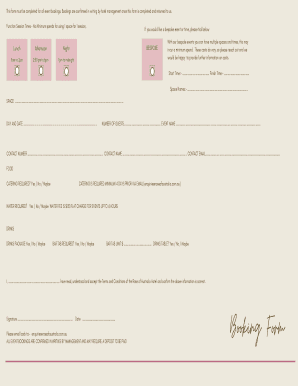 Fillable Online Banquet Event Order (BEO) Overview & Free Template Fax ...