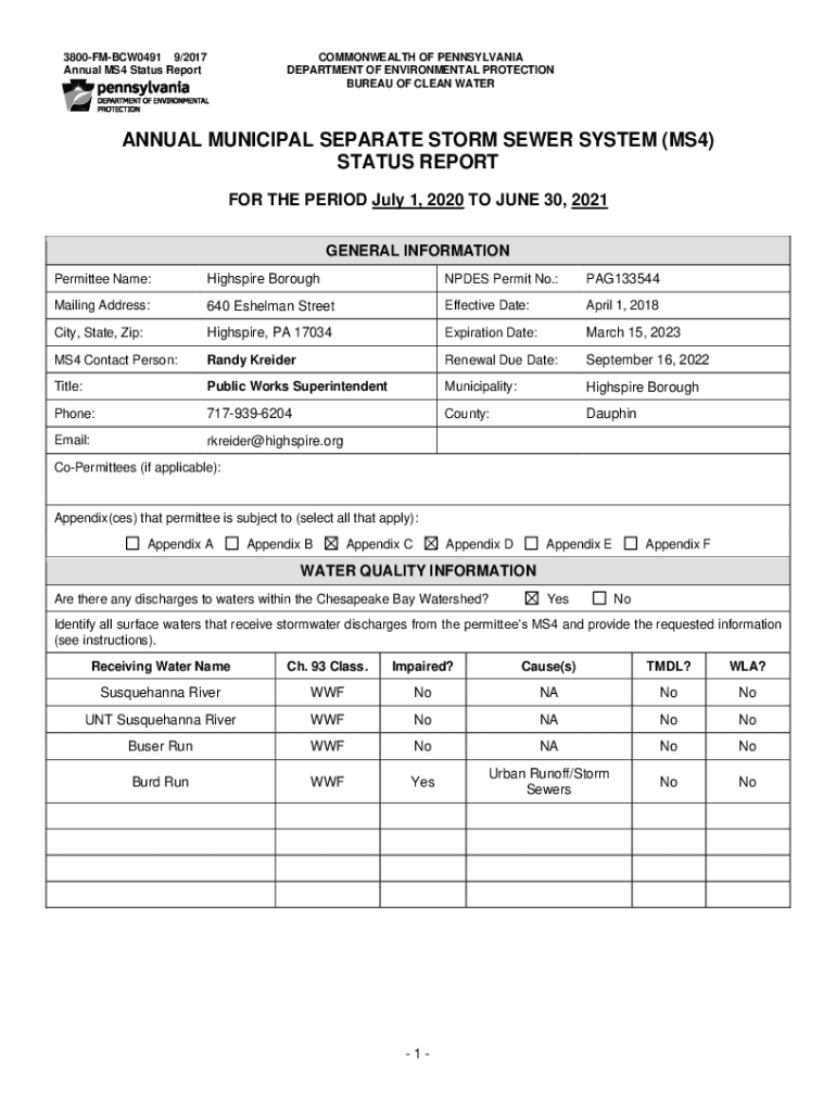 Fillable Online Reporting - PA DEP Fax Email Print - pdfFiller