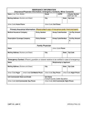 Fillable Online Emergency contact information Definition Fax Email Print - pdfFiller