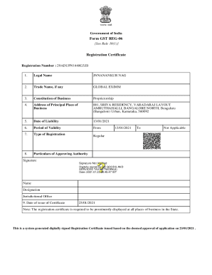 Fillable Online Registration Number : 29ADUPN1448G3Z0 Fax Email Print ...