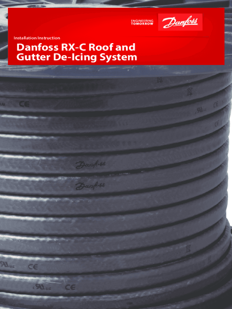 Fillable Online RX kits - for roof and gutter deicing in residential ...