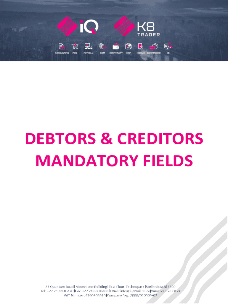 Fillable Online What Is a Debtor, and How Is It Different Than a ...