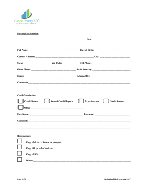 Fillable Online Full Name: Date of Birth: Fax Email Print - pdfFiller