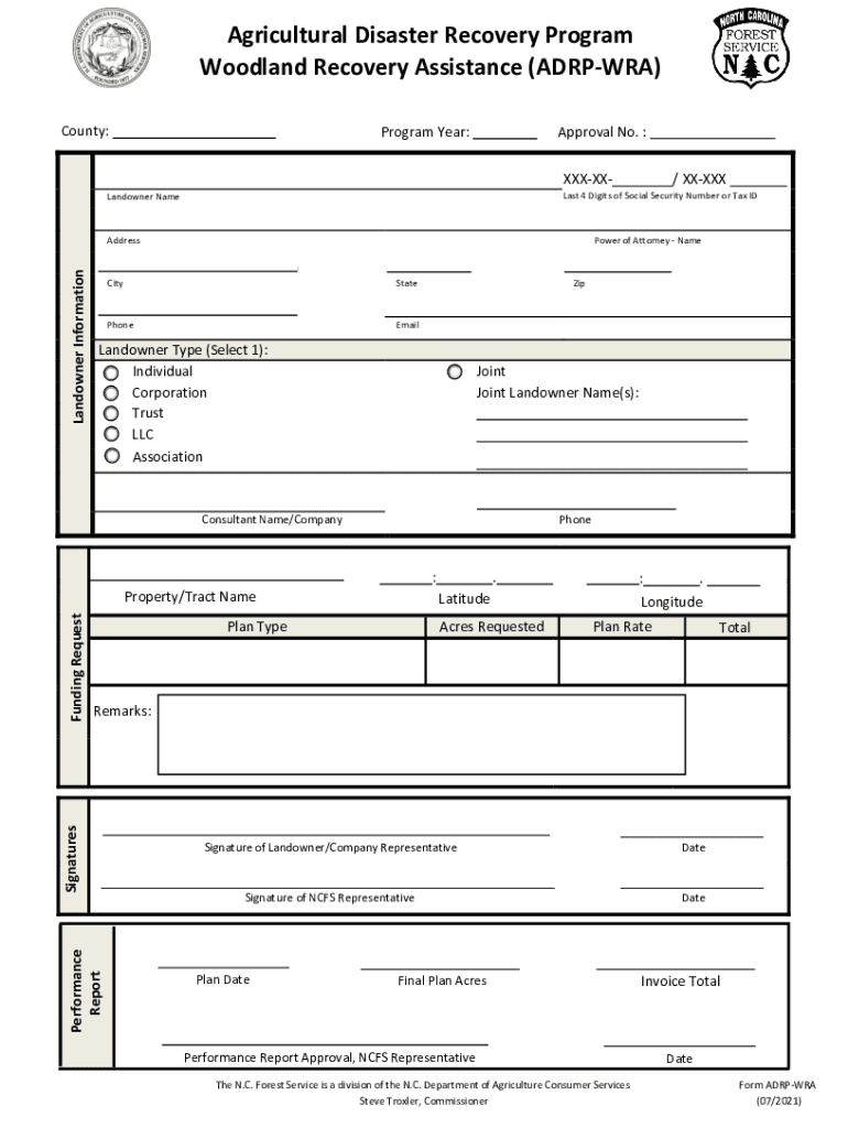Fillable Online N.C. Forest Service - Facebook Fax Email Print - pdfFiller
