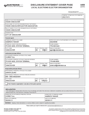 Fillable Online Vision Vancouver (COV) Form 4404 Fax Email Print ...