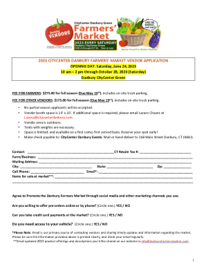 Fillable Online 2020 Farmers Market Vendor Application.doc Fax Email ...