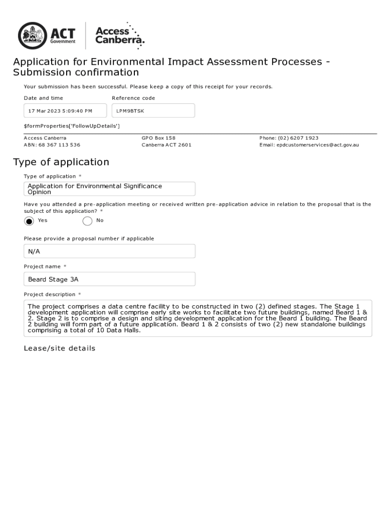 Fillable Online Submitting Copies of Environmental Impact Statements to ...