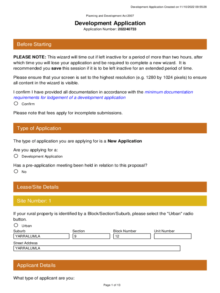 Fillable Online Development Applications and Review Process Fax Email Print - pdfFiller