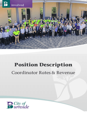 Fillable Online Coordinator Job Description Sample Template Fax Email ...