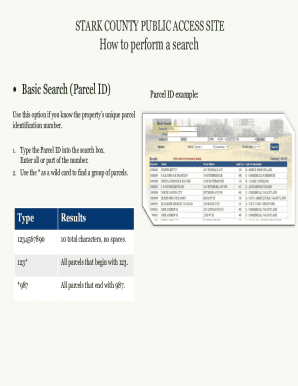 Fillable Online Stark County Basic Parcel Viewer Fax Email Print ...