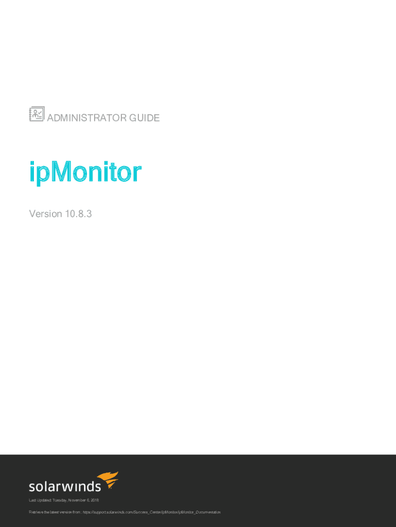 Fillable Online ipMonitor Previous Versions Documentation Fax Email Print - pdfFiller