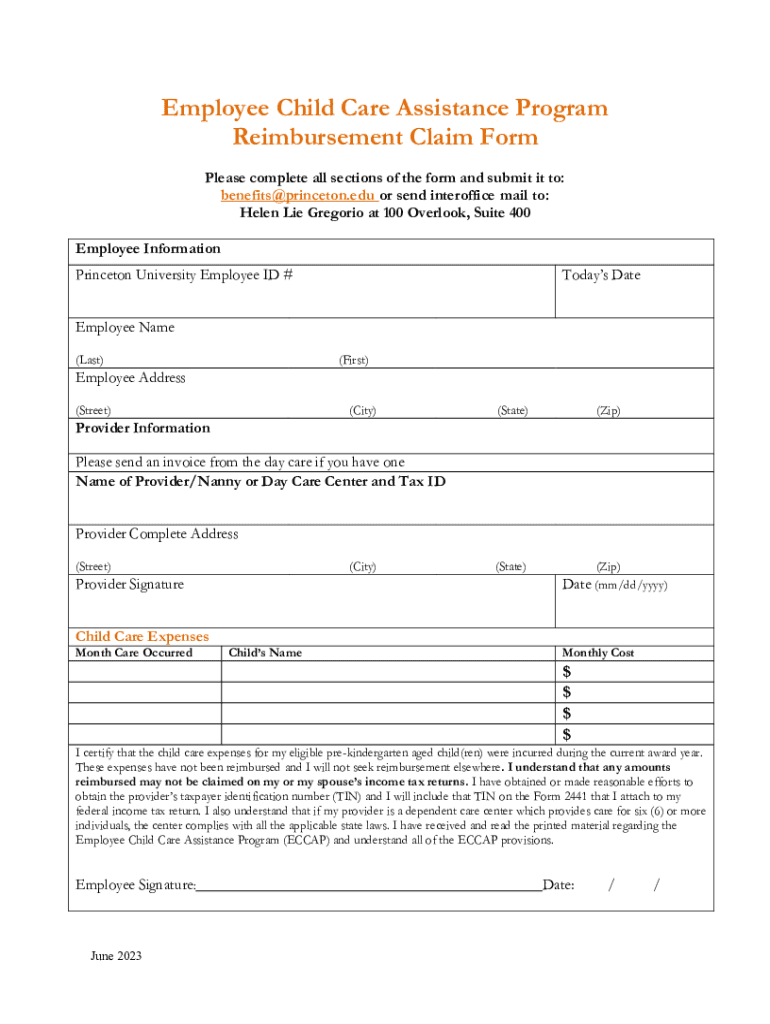 Fillable Online ECCAP Claim Form Fax Email Print - pdfFiller