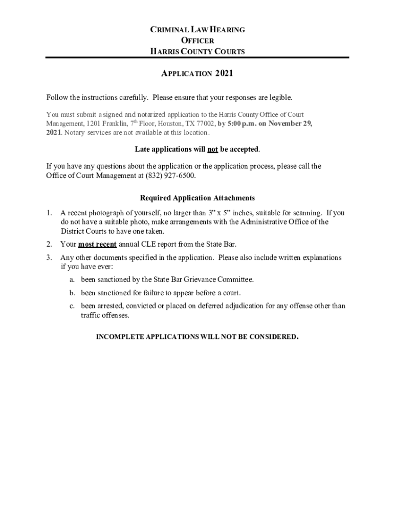 Fillable Online APPLICATION FOR COURT APPOINTMENTS TO FELONY ... Fax ...