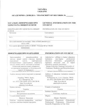 Fillable Online Transcript Request BSYesNo Fax Email Print - pdfFiller