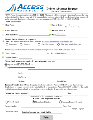 Fillable Online Request a driving record Fax Email Print - pdfFiller