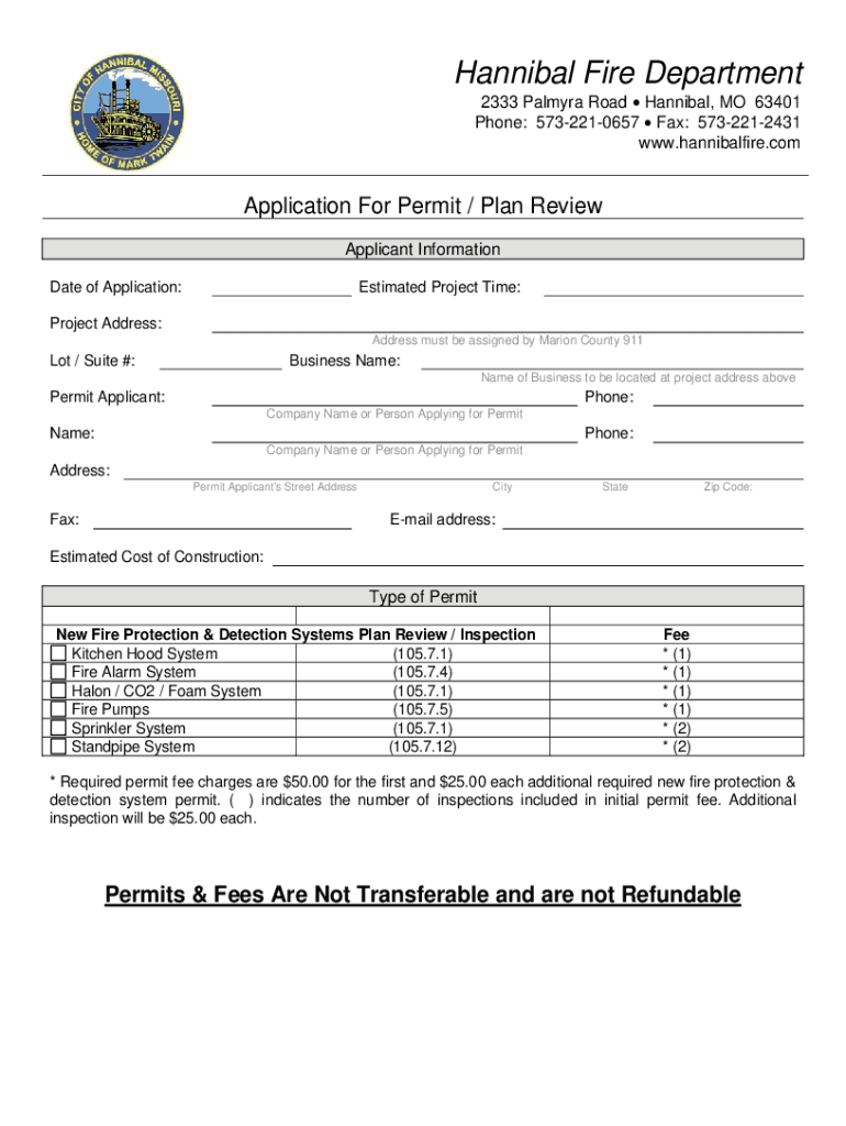 Fillable Online Fire DepartmentFire Inspection Fax Email Print - pdfFiller