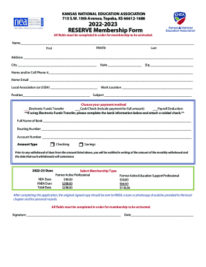 Fillable Online 2017-2018 Active Professional Membership Form - NEA ...