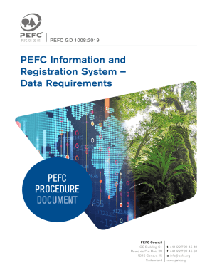 Fillable Online PEFC Information and Registration System Fax Email ...