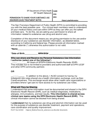 Fillable Online The San Francisco Department of Public Health (DPH) is ...