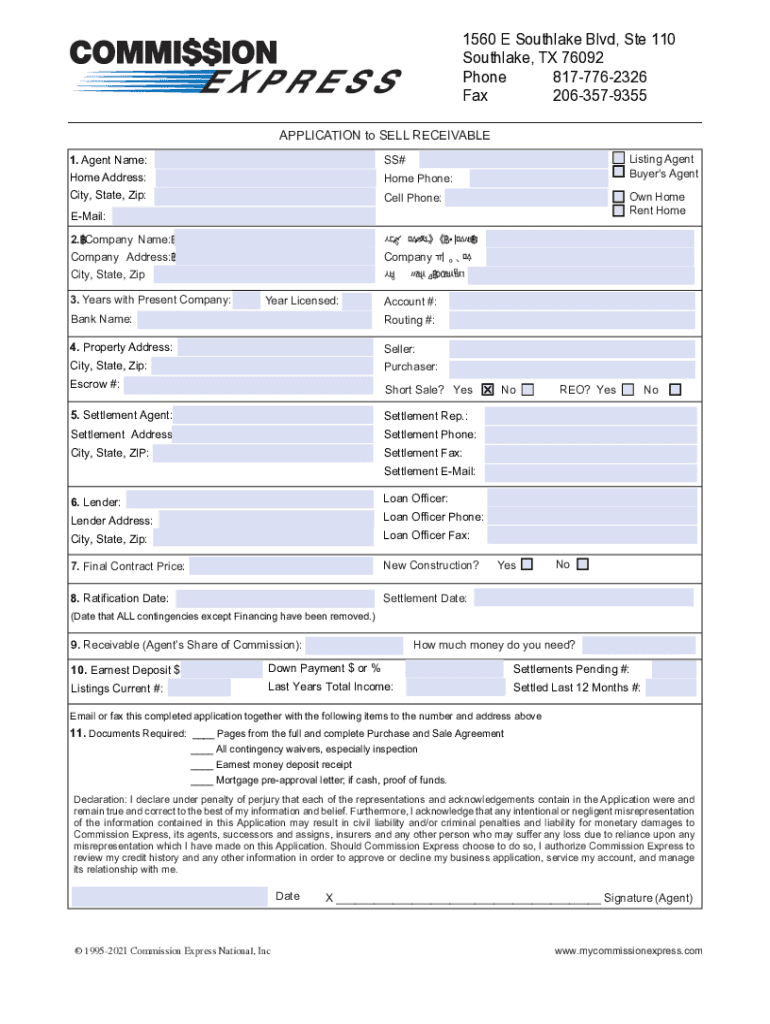 Fillable Online Commission Express Northwest Fax Email Print - pdfFiller