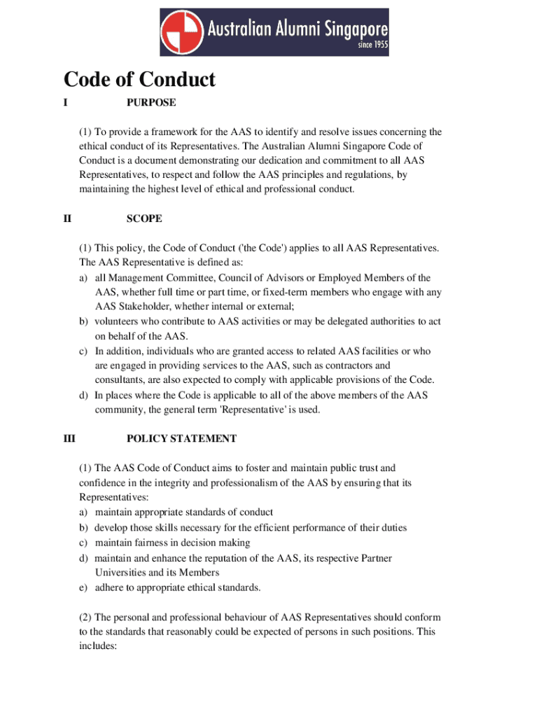 Fillable Online AAS Code of Ethics - Australian Anthropological Society ...