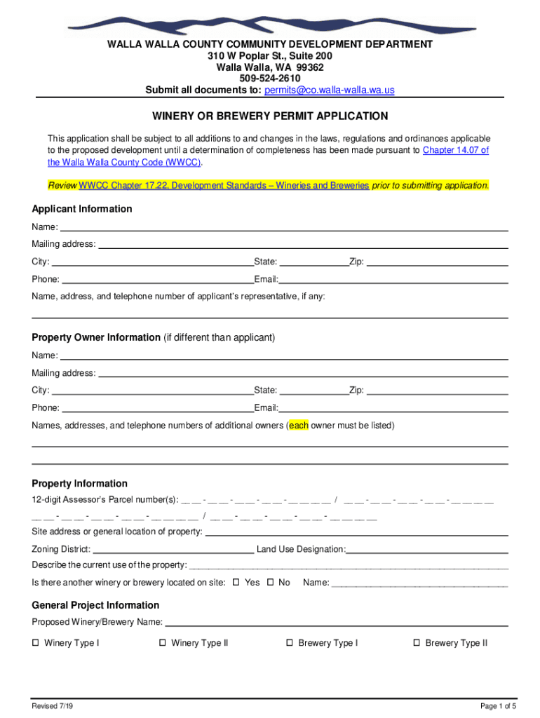 Fillable Online Walla Walla County Burn Permit - Fill Online, Printable ...