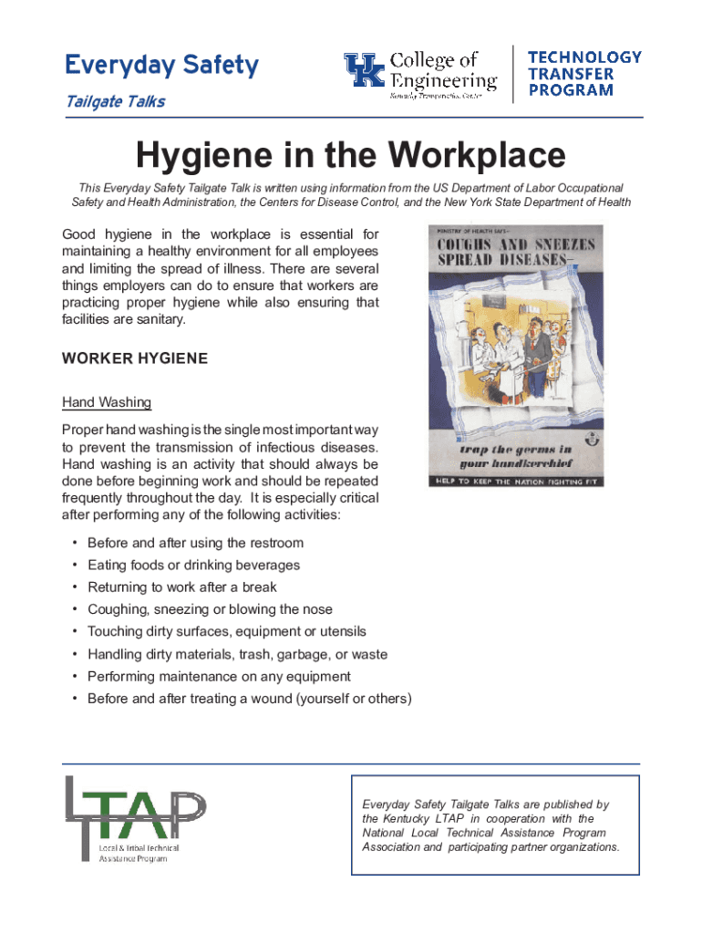 Fillable Online Tailgate Safety Training for Landscaping and ...