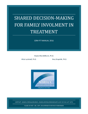 Fillable Online SHARED DECISION-MAKING FOR FAMILY INVOLMENT IN ...