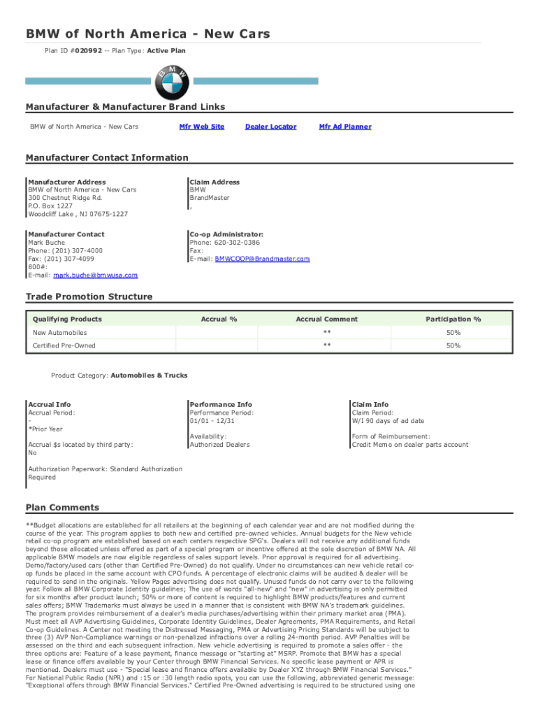 Fillable Online BMW Lease End Information Fax Email Print - pdfFiller