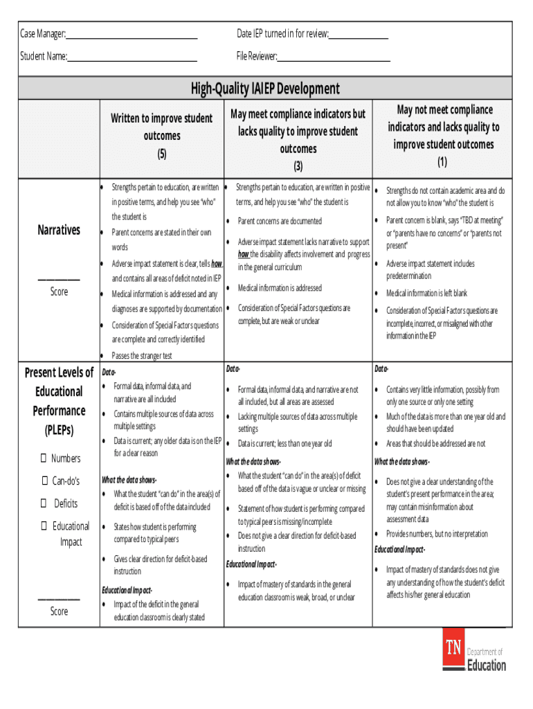Fillable Online IEP Case Managers: A Guide for Parents Fax Email Print ...