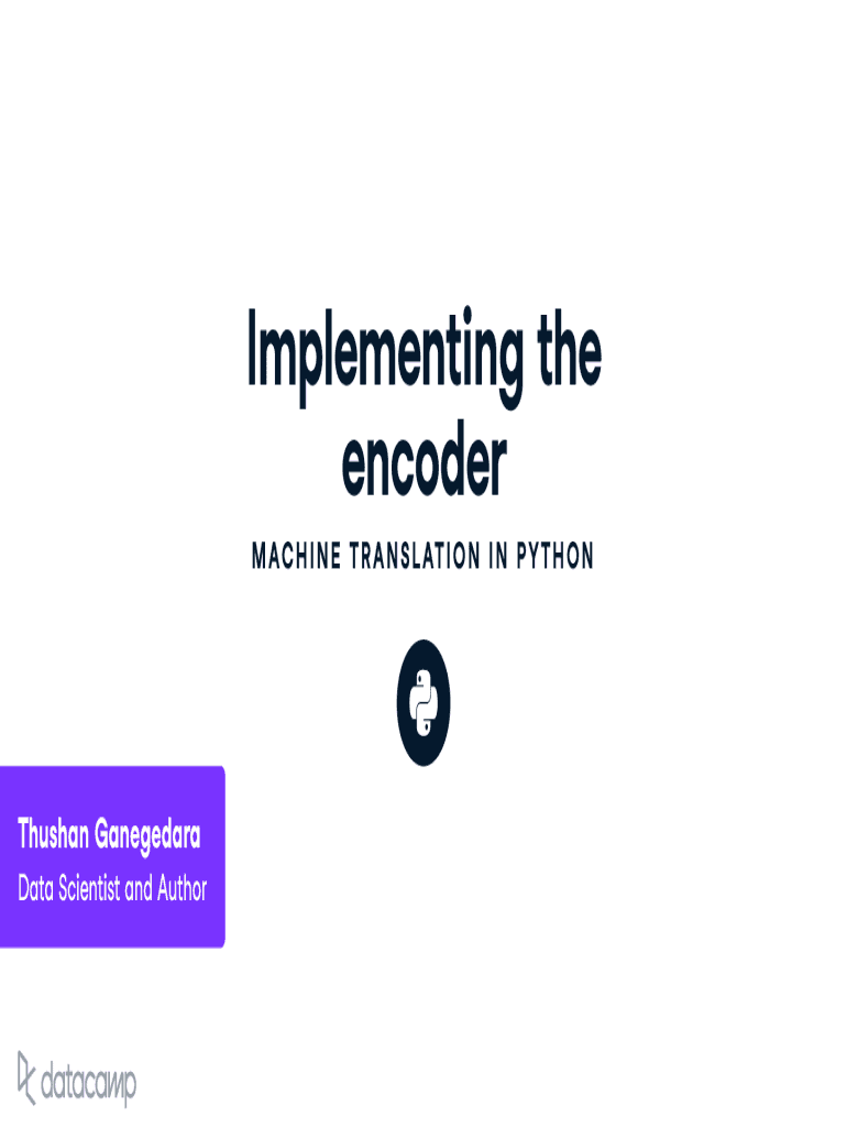 Fillable Online How To Build An Encoder Decoder Translation Model Using 6245
