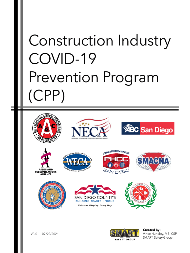 Fillable Online Construction Industry COVID-19 Prevention Program (CPP) Fax Email Print - pdfFiller