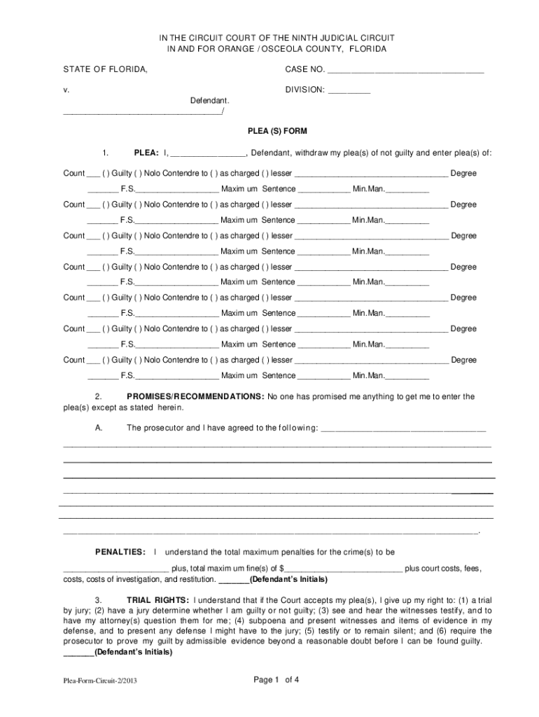 Fillable Online Plea-Form-English.pdf Fax Email Print - pdfFiller