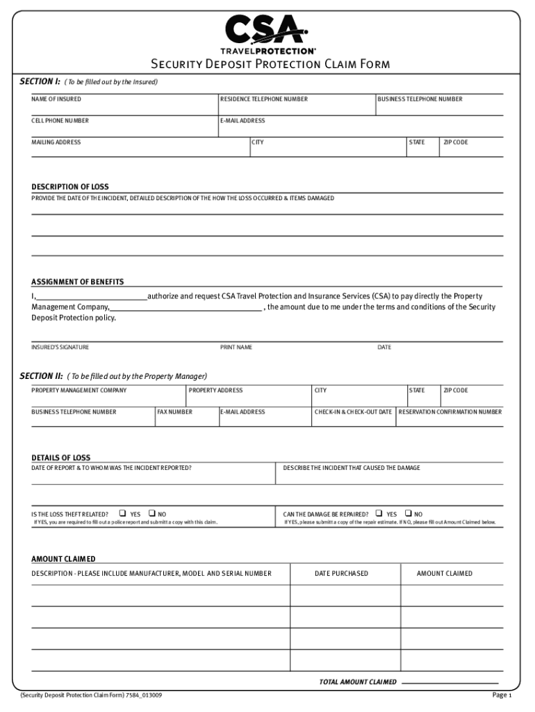 Fillable Online Csa DamageFill Out Printable PDF Forms Online Fax Email Print - pdfFiller