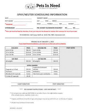 Fillable Online hcacc-public-spay-neuter-application. ... Fax Email ...