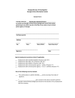 Fillable Online Georgia Criminal Consent Form.pdf - The Georgia Bureau ...
