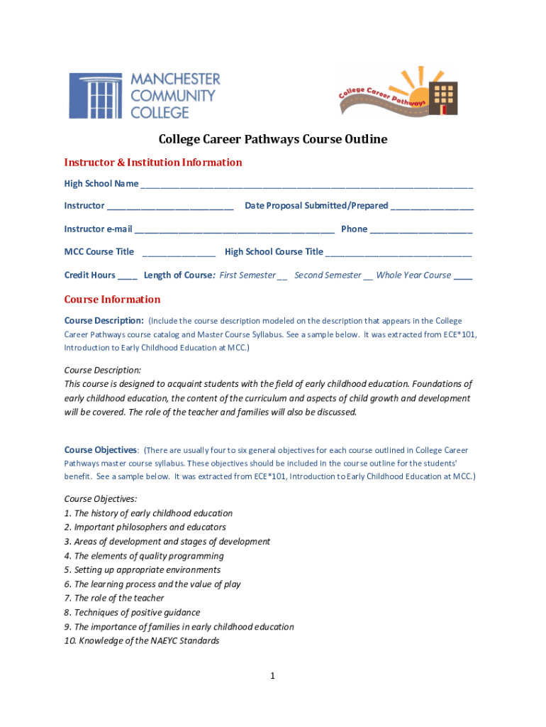 Fillable Online Pathways- College and Career Prep Course I-IV Fax Email ...