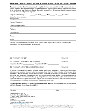 Fillable Online Open Records Request Form-2022 .docx Fax Email Print ...