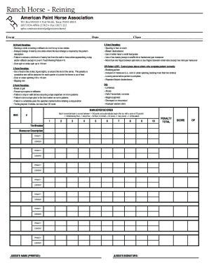Fillable Online Ranch Pleasure Score Sheet - Pattern 5 Fax Email Print ...