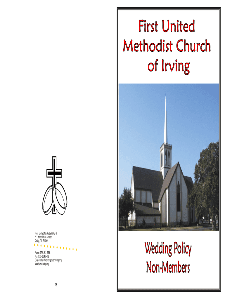Fillable Online Forms and DocumentsFirst United Methodist Church Irving ...