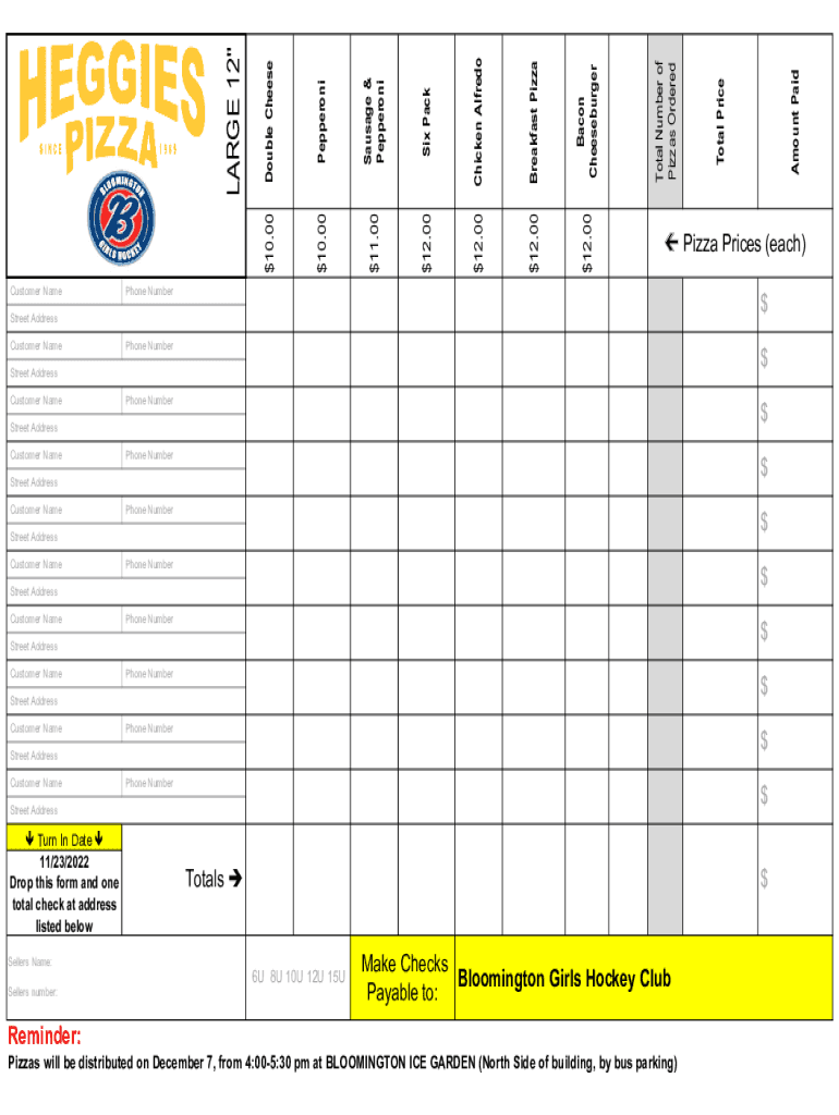 Fillable Online 2022 Heggies Pizza Order Forms.xlsx Fax Email Print ...
